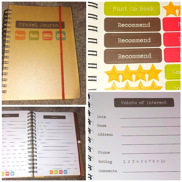 Office | Lined Travel Journal Stickers Record Your Trip Sightseeing ...